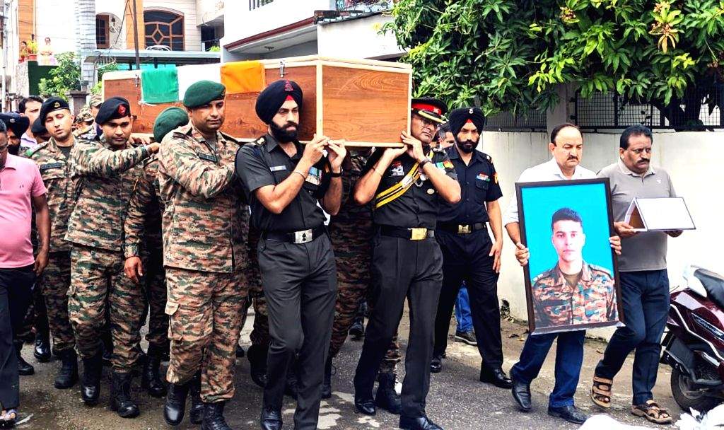 Last Rites of Lt Colonel Bhanu Pratap Singh