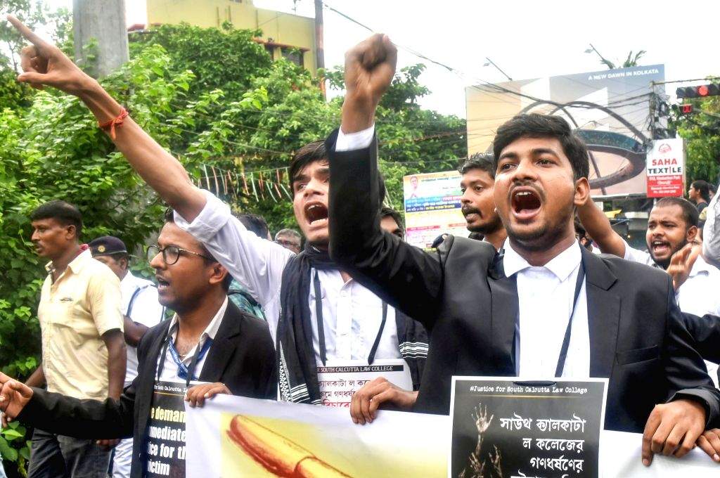 Law Students Protest in Kolkata Over Rape Case