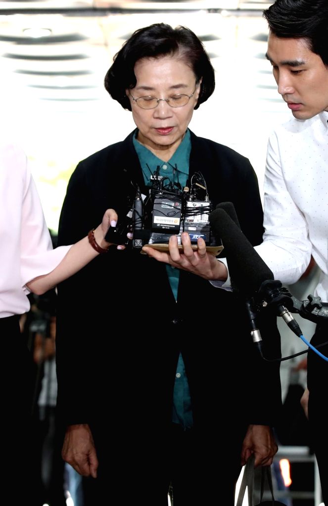 Wife of Korean Air chief attends court hearing