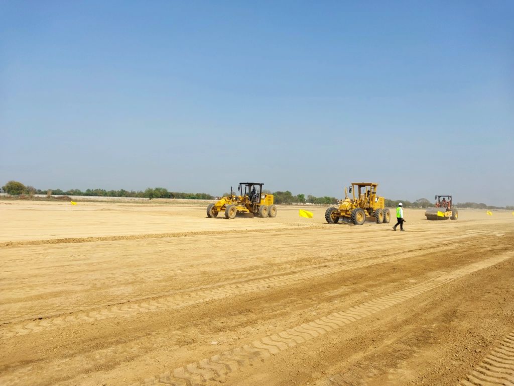 Free photo :Leveling and excavation work completed at Noida ...