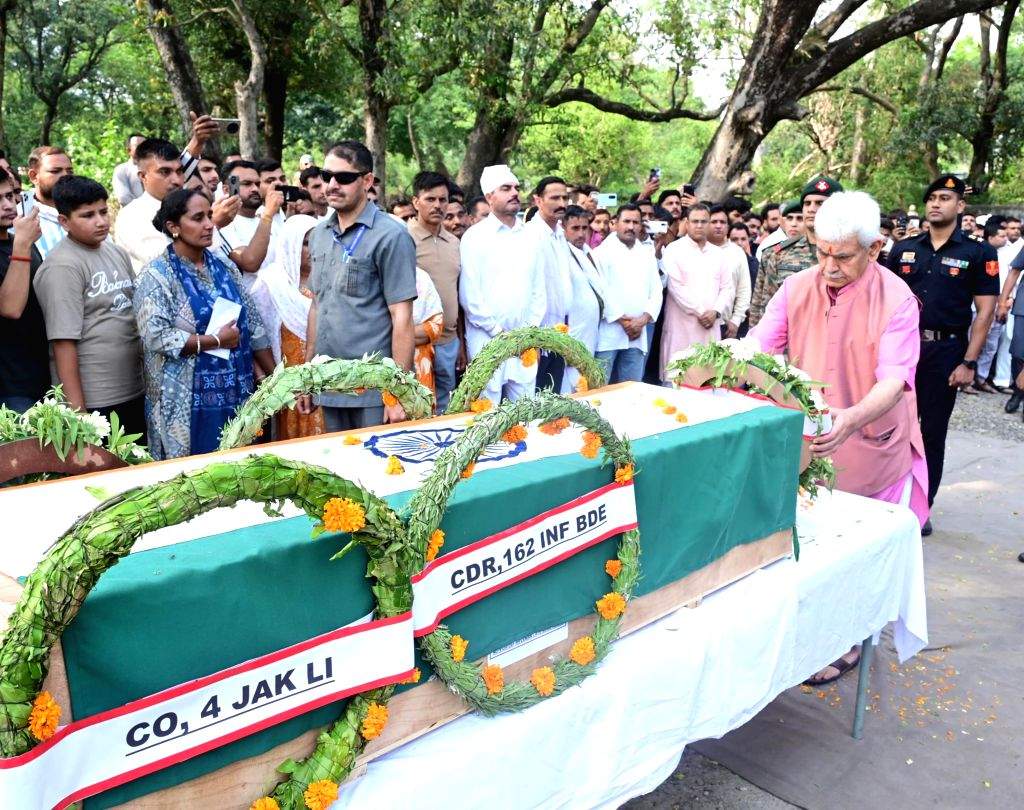 LG Manoj Sinha Pays Tribute to Army Rifleman Sunil Kumar