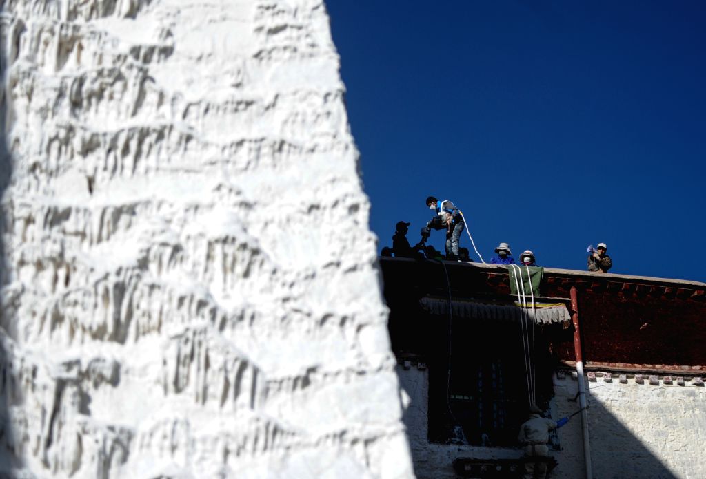 Annual renovation of the magnificent ancient architectural complex