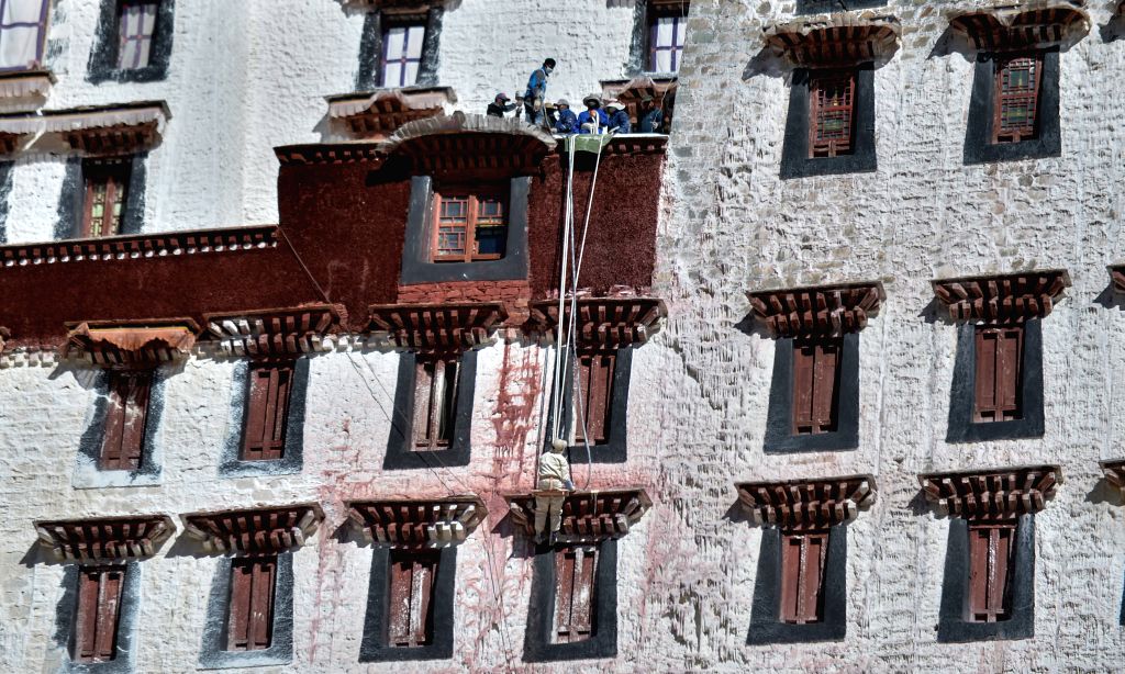 Annual renovation of the magnificent ancient architectural complex