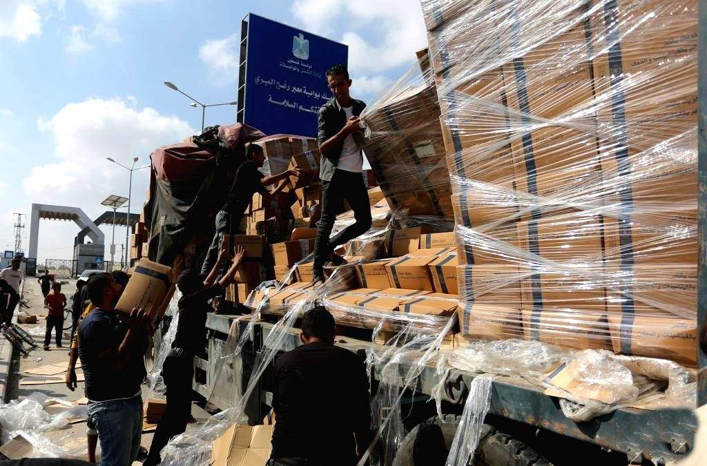 Logistic difficulties caused by Israel delay aid for Gaza: Egypt