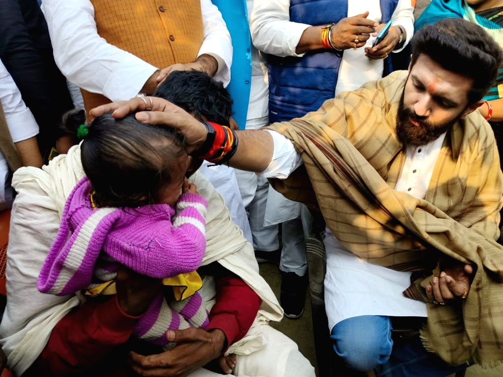 Saran : Lok Janshakti Party (Ram Vilas) Chief Chirag Paswan meets with ...