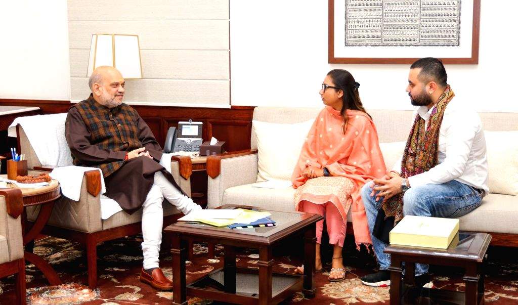 Lok Janshakti Party (Ram Vilas) MP Shambhavi Choudhary meets Union Home ...