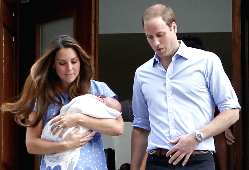 Prince William and his wife Catherine meet the public
