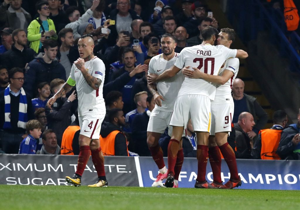 BRITAIN-LONDON-FOOTBALL-UEFA CHAMPIONS LEAGUE-CHELSEA VS ROMA