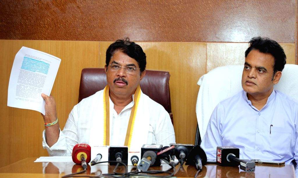 LoP in Karnataka Assembly R Ashoka addresses a press conference