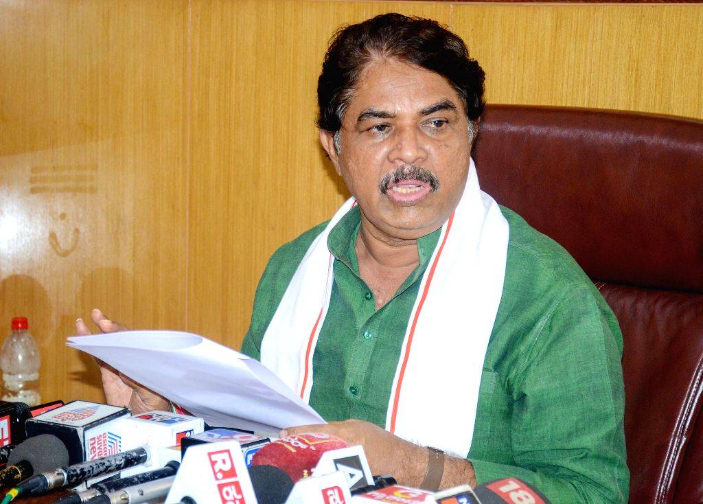 LoP in the Karnataka Assembly R. Ashoka addresses a press conference