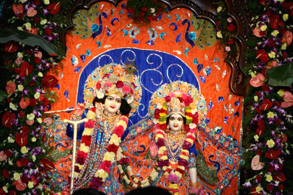 Lord Krishna Janmashtami celebration at ISCON temple