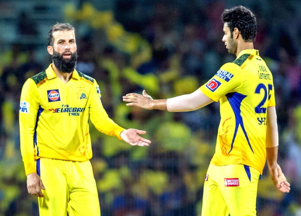 : Chennai: LSG's player Moeen Ali along with his teammate Shivam Dube ...