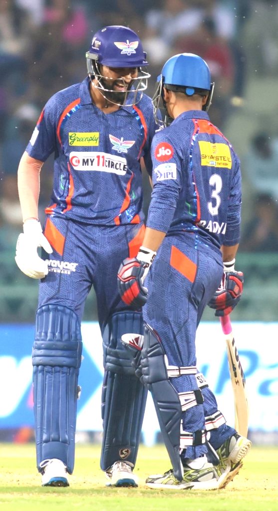 Lukcnow : LSG's Ayush Badoni and Krunal Pandya