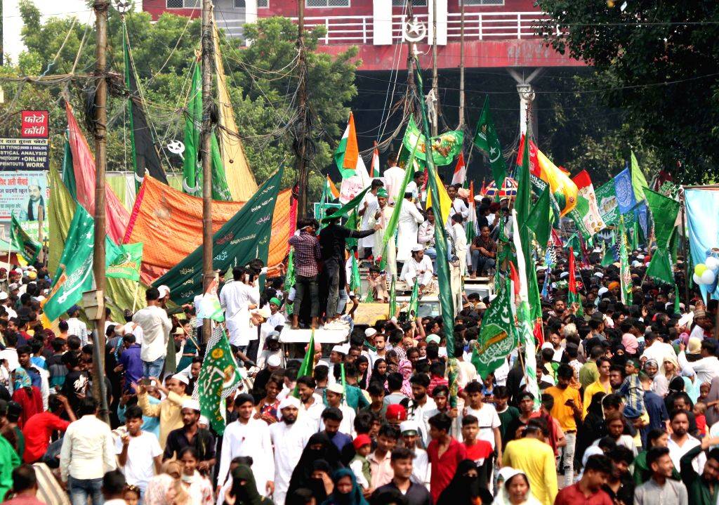 Lucknow : Muslim devotees take part in a religious procession on the ...