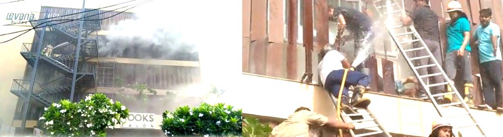 Free Photo :Luckow hotel fire: Rescue operation in final stages