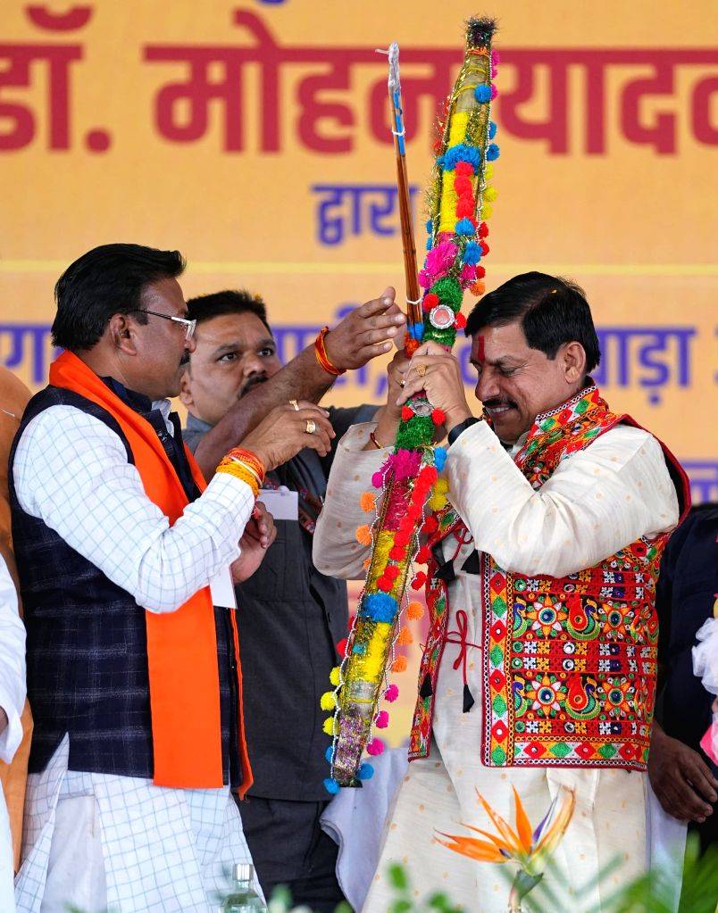 Madhya Pradesh Chief Minister Mohan Yadav during the inauguration of ...