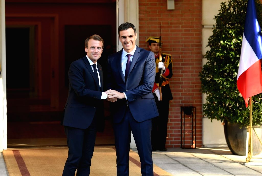 SPAIN-MADRID-MACRON-VISIT