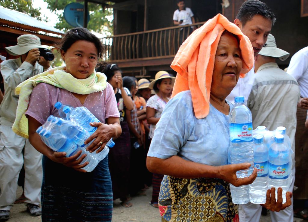 MYANMAR-MAGWAY-CHINA-DRINKING WATER-DONATION