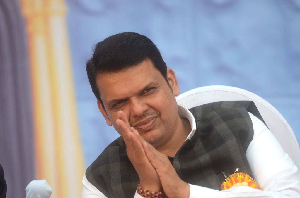Fadnavis during an Indian Education Society programme
