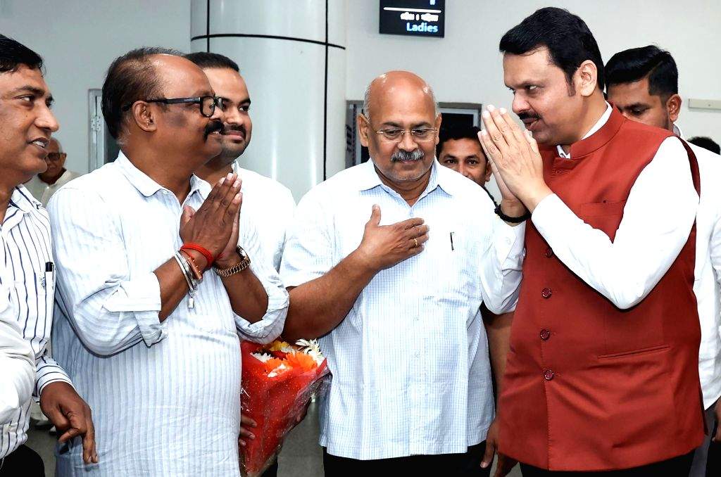 Maharashtra CM Devendra Fadnavis arrives in Odisha