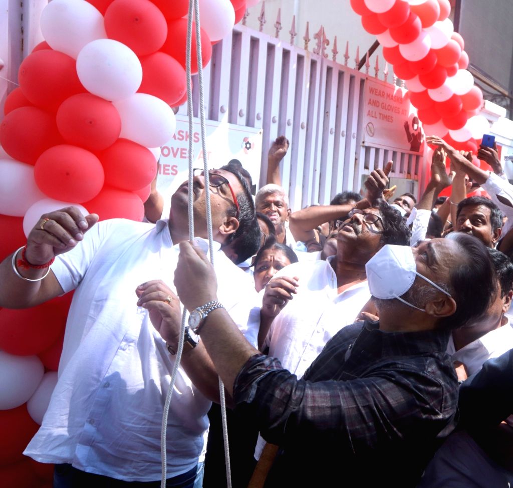 Makkal Neethi Maiam(MNM) party founder and President Kamal Haasan ...