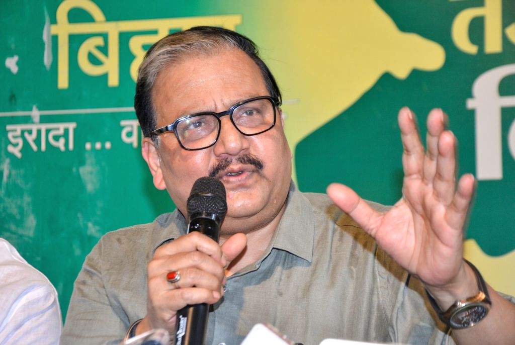 Manoj Jha addresses press conference