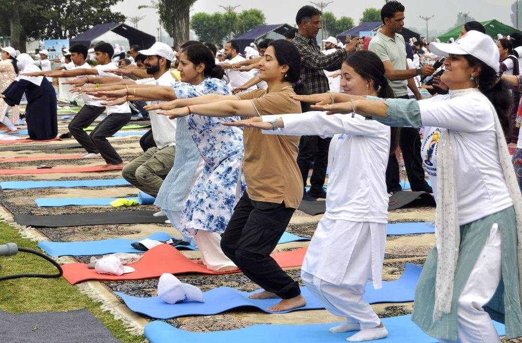 Mass Yoga Session on International Yoga Day