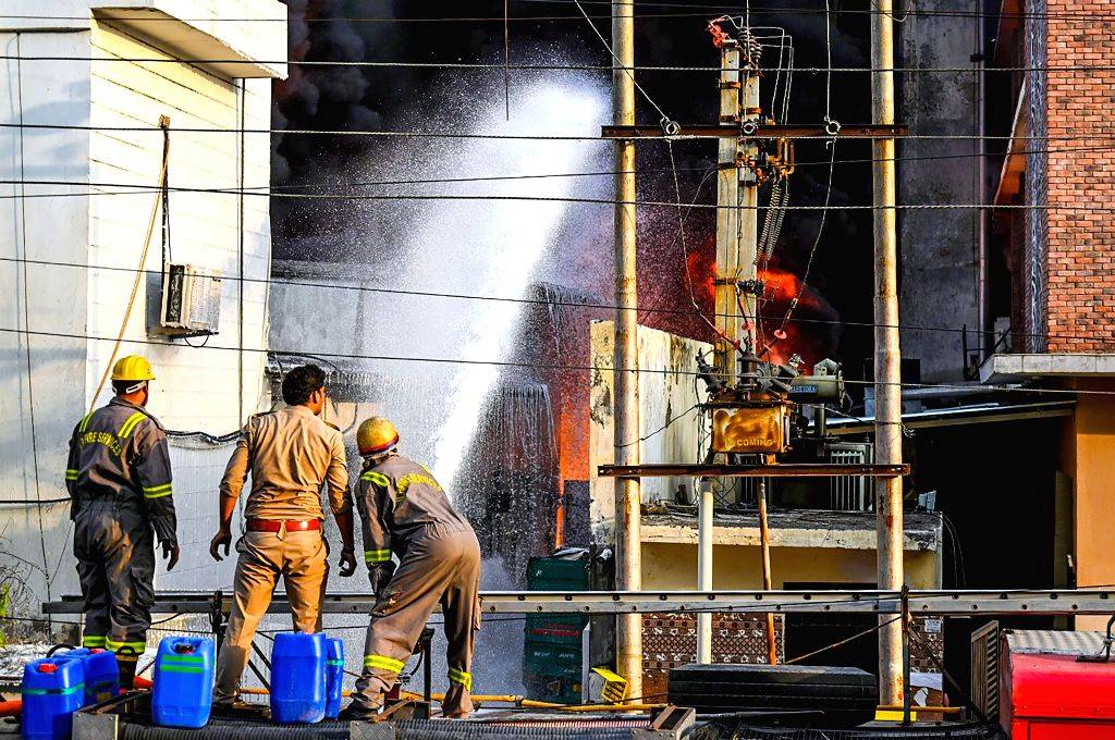 Massive Fire Breaks Out at Pant Factory