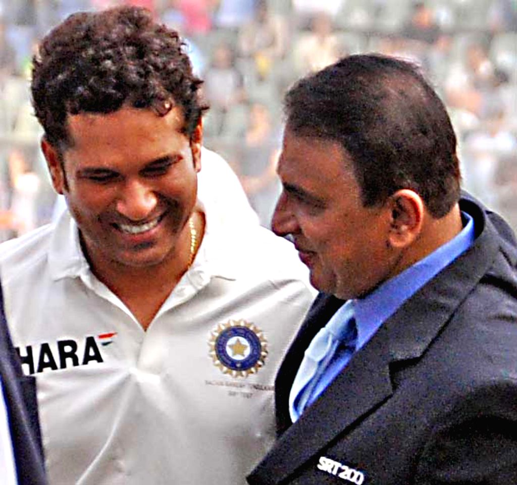Mumbai : Sachin Tendulkar with his stamp released ahead of his 200th ...