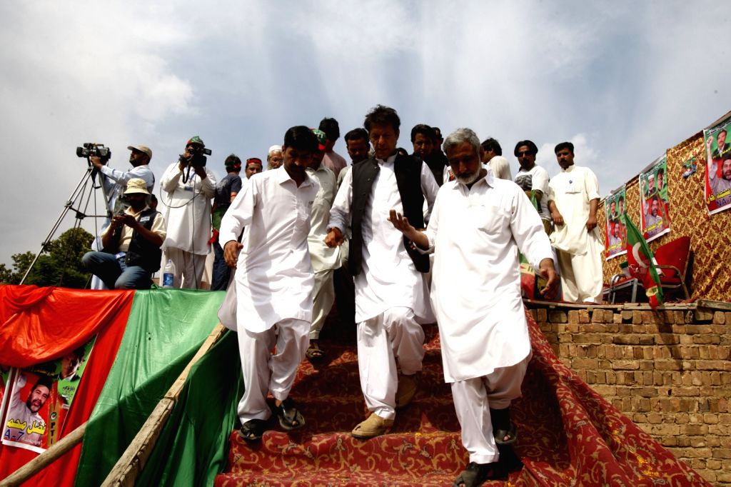 Pakistan National Elections 2013 - Khan Campaigns in Charsadda