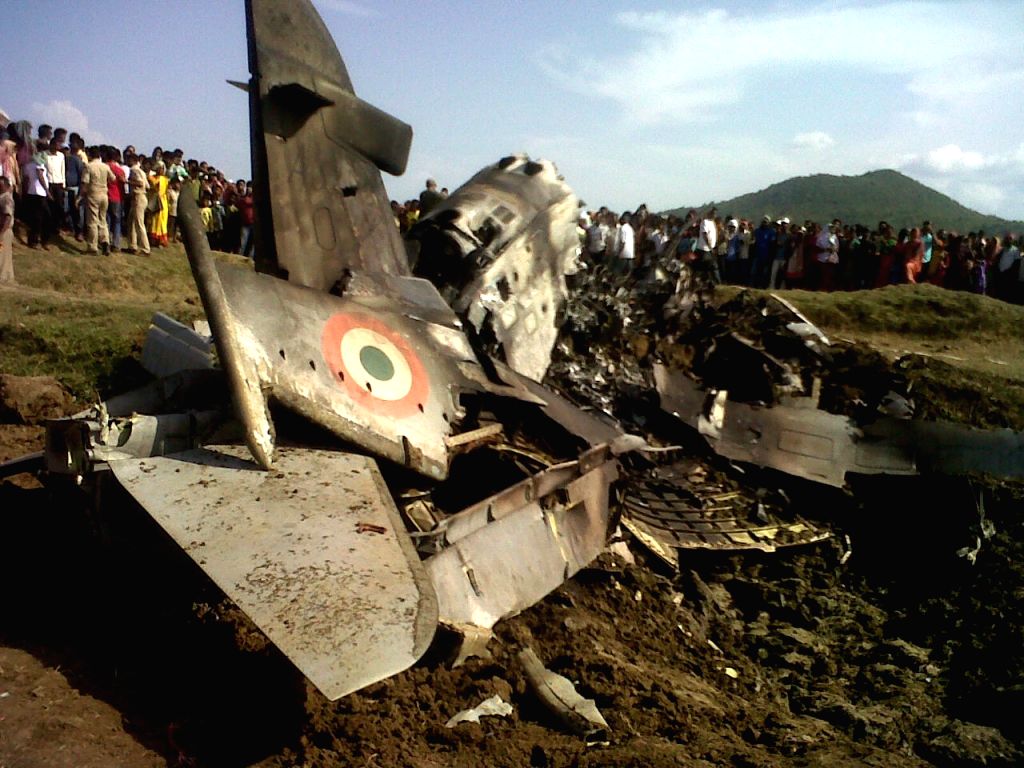 IAF jet trainer crashed at Kudarsahi