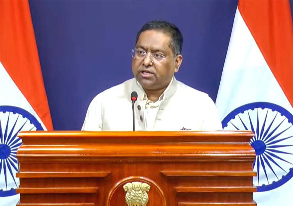 MEA Spokesperson Randhir Jaiswal briefs Media