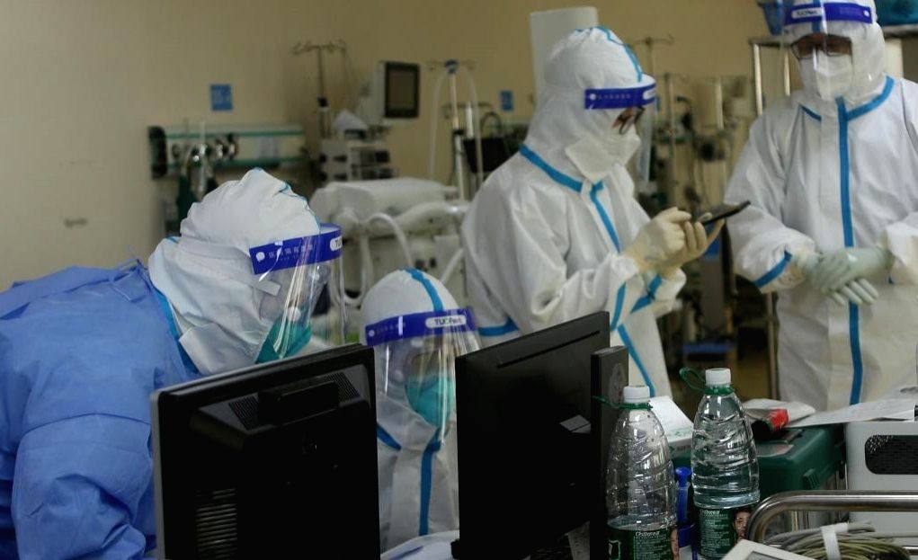 Medical staff work at the intensive care unit (ICU) of the southern ...
