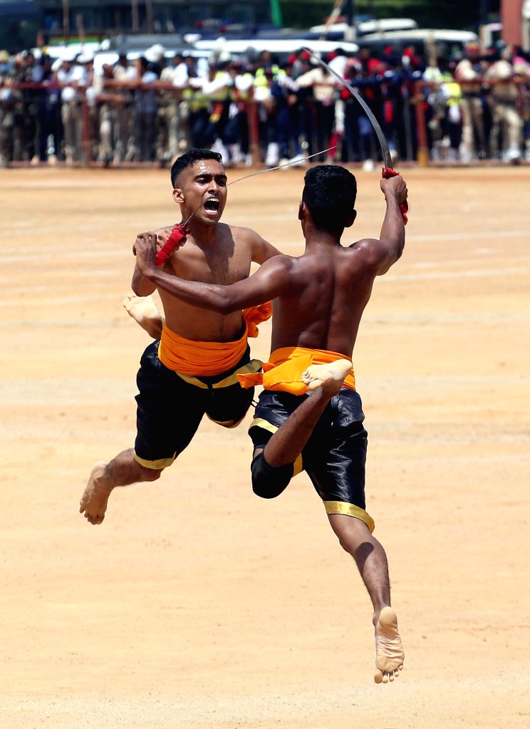 MEG team perform Kalaripayattu during Independence Day celebrations