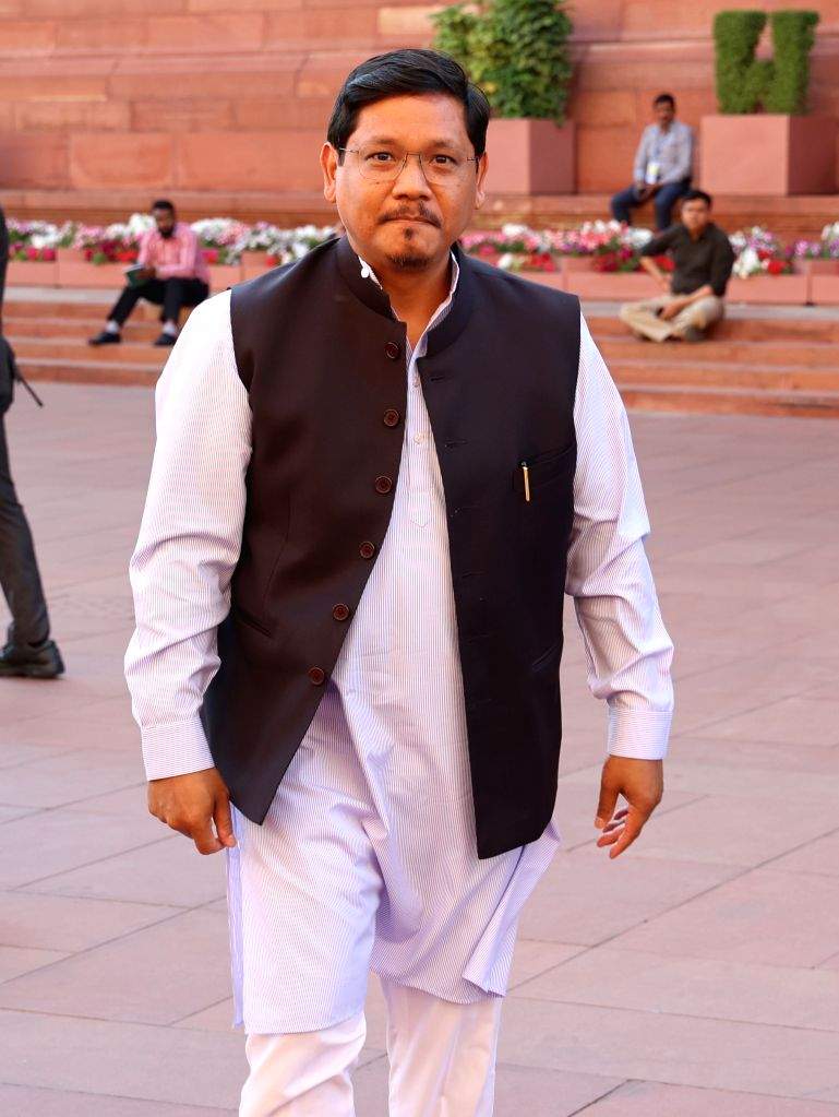 Meghalaya Chief Minister Conrad Sangma at Parliament House