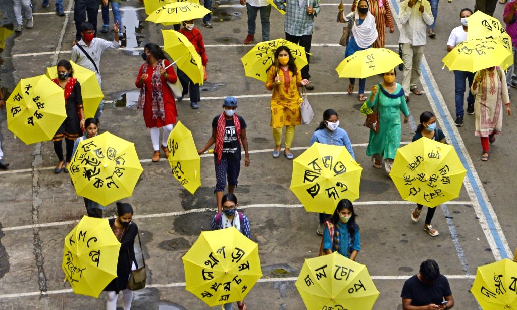 Leftist Student & Youth organisations protest against NEP 2020