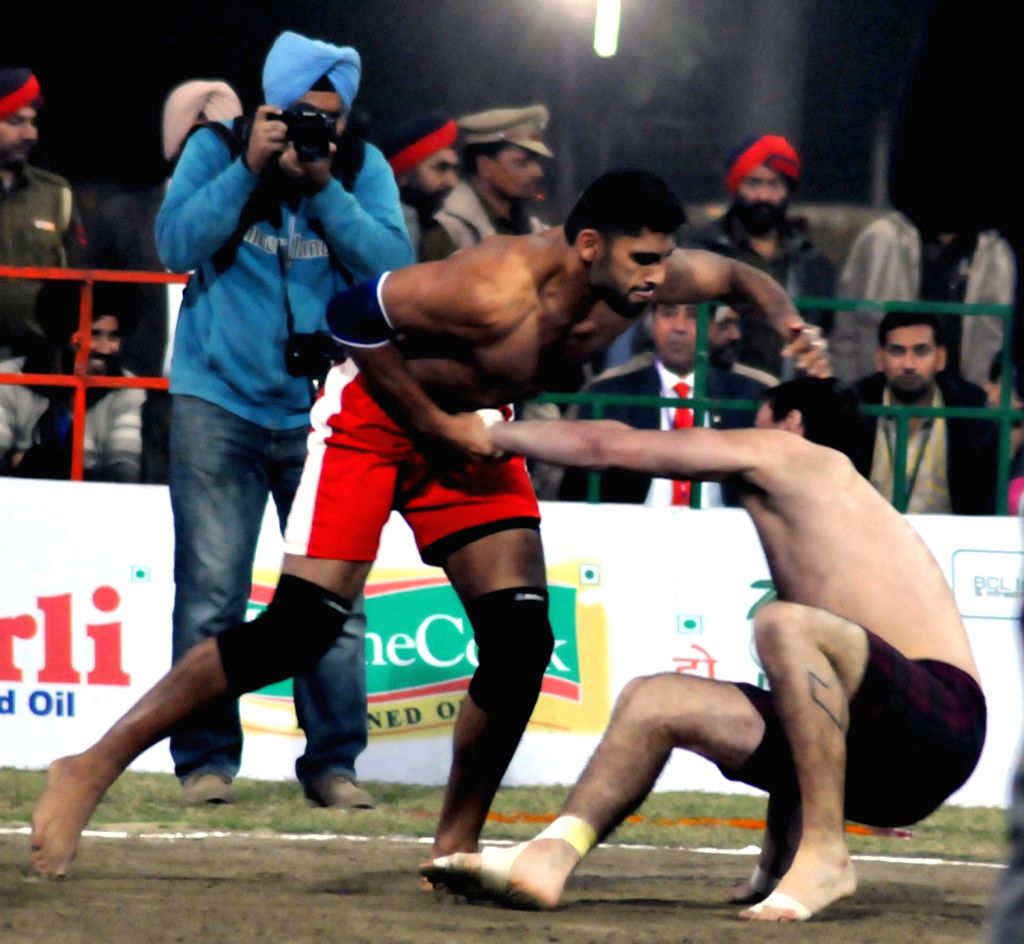 Men's Kabaddi match between Scoatland and Canada during the 4th Kabaddi ...