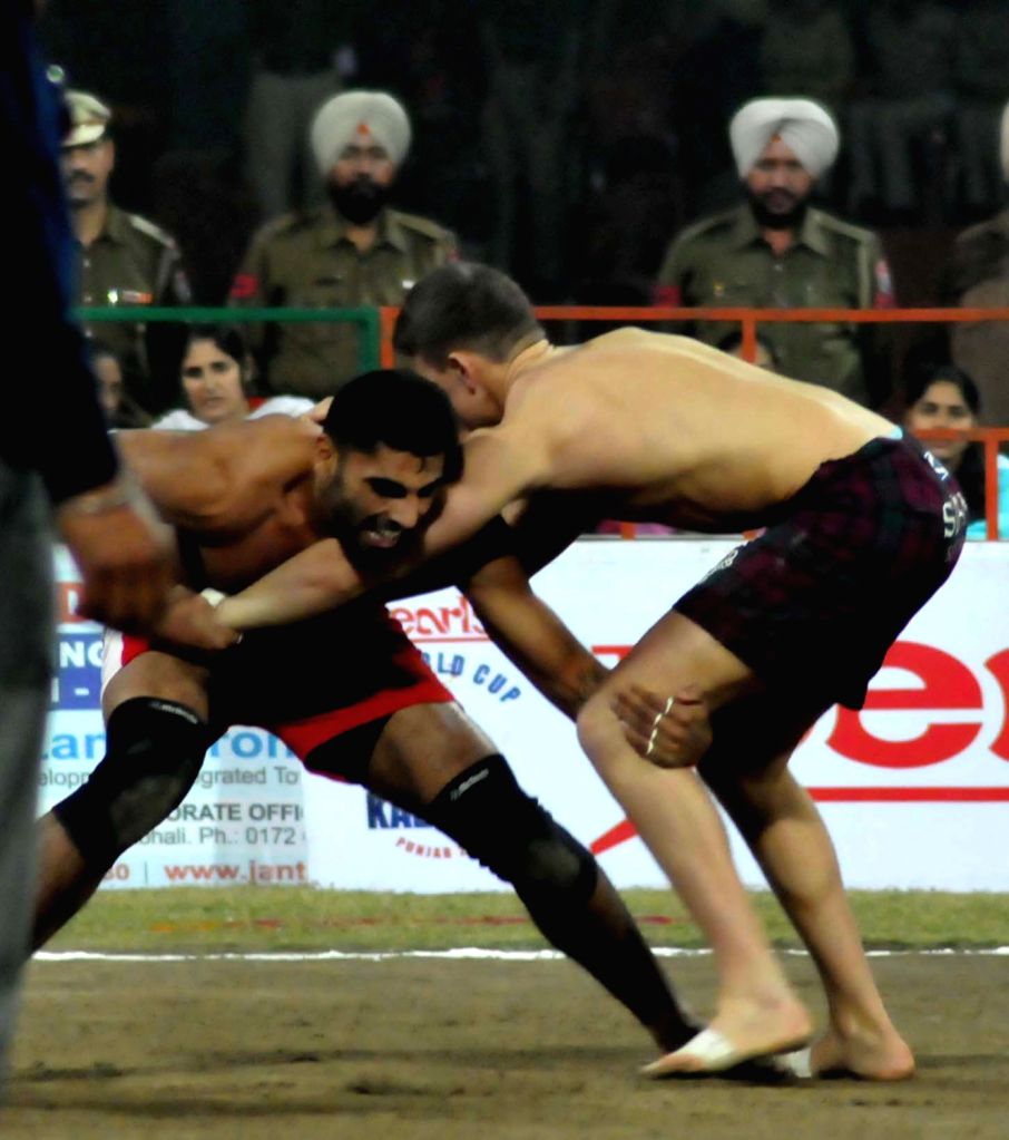Men's Kabaddi match between Scoatland and Canada during the 4th Kabaddi ...