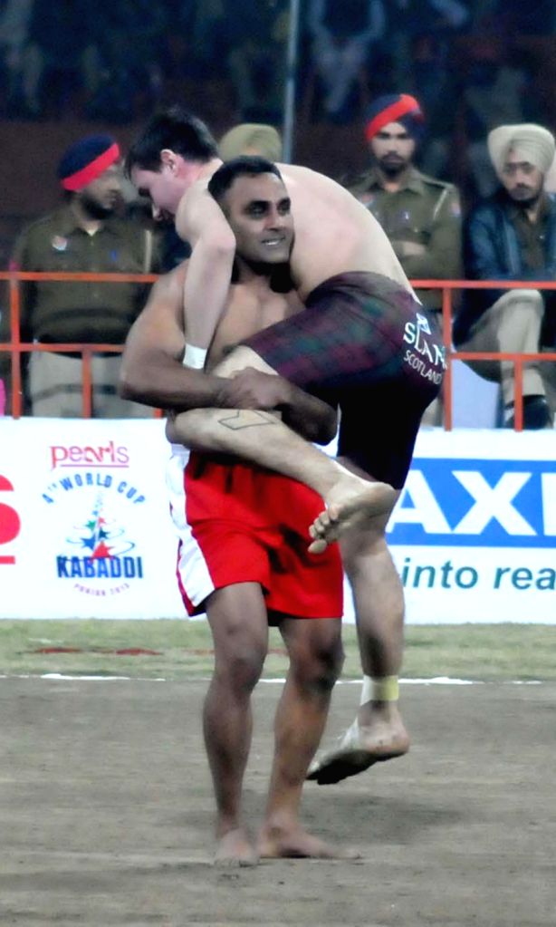 Men's Kabaddi match between Scoatland and Canada during the 4th Kabaddi ...