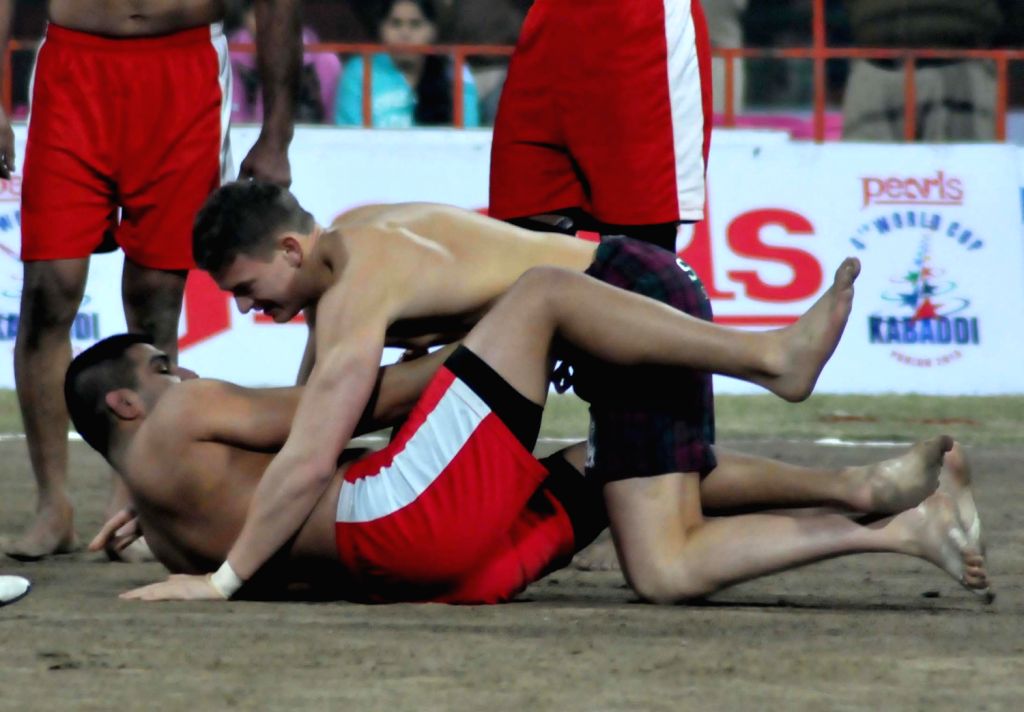 Men's Kabaddi match between Scoatland and Canada during the 4th Kabaddi ...