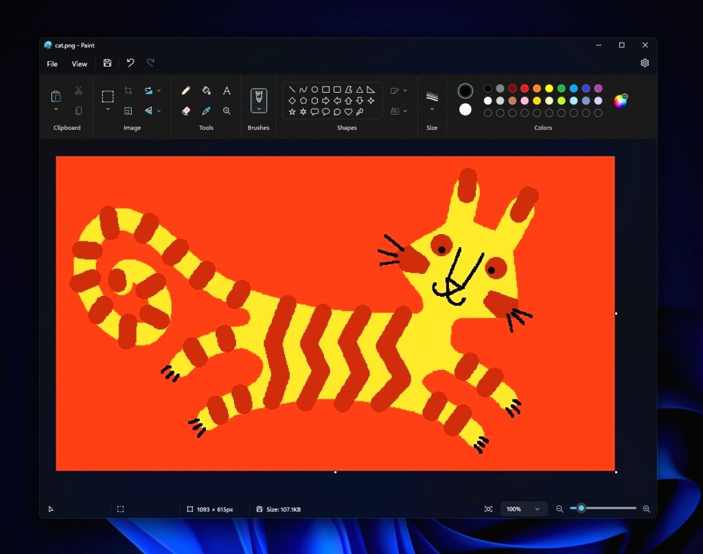 Free Photo :Microsoft testing dark mode for its Paint app in Windows 11