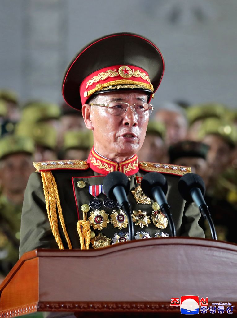 Military parade at Kim Il-sung Square in Pyongyang on the night of July ...