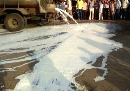 Free photo : Milk dumping.