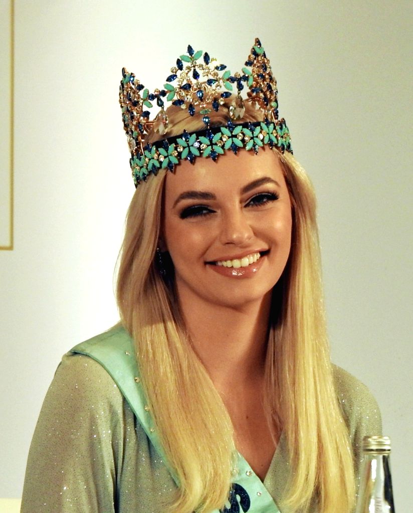 New Delhi : Miss World 2022 Karolina Bielawska during a press conference