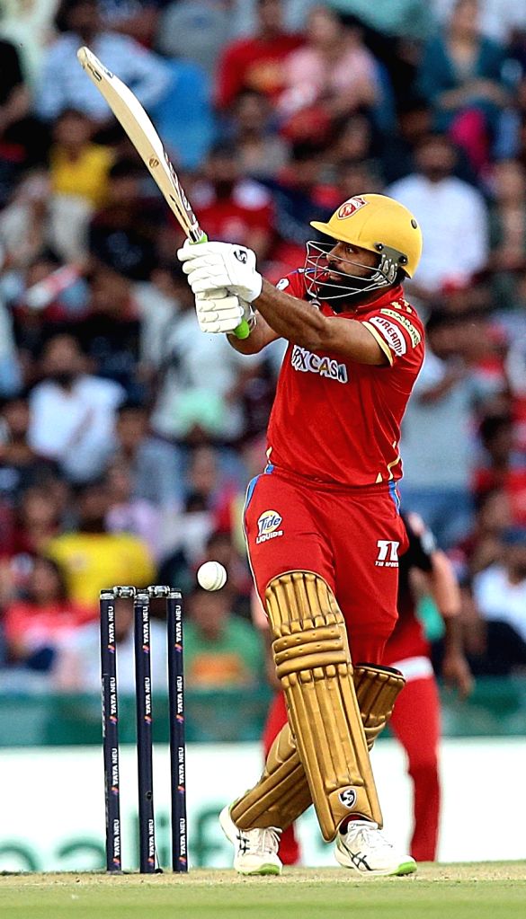 Mohali : PBKS batsman Harpreet Singh Bhatia plays a shot