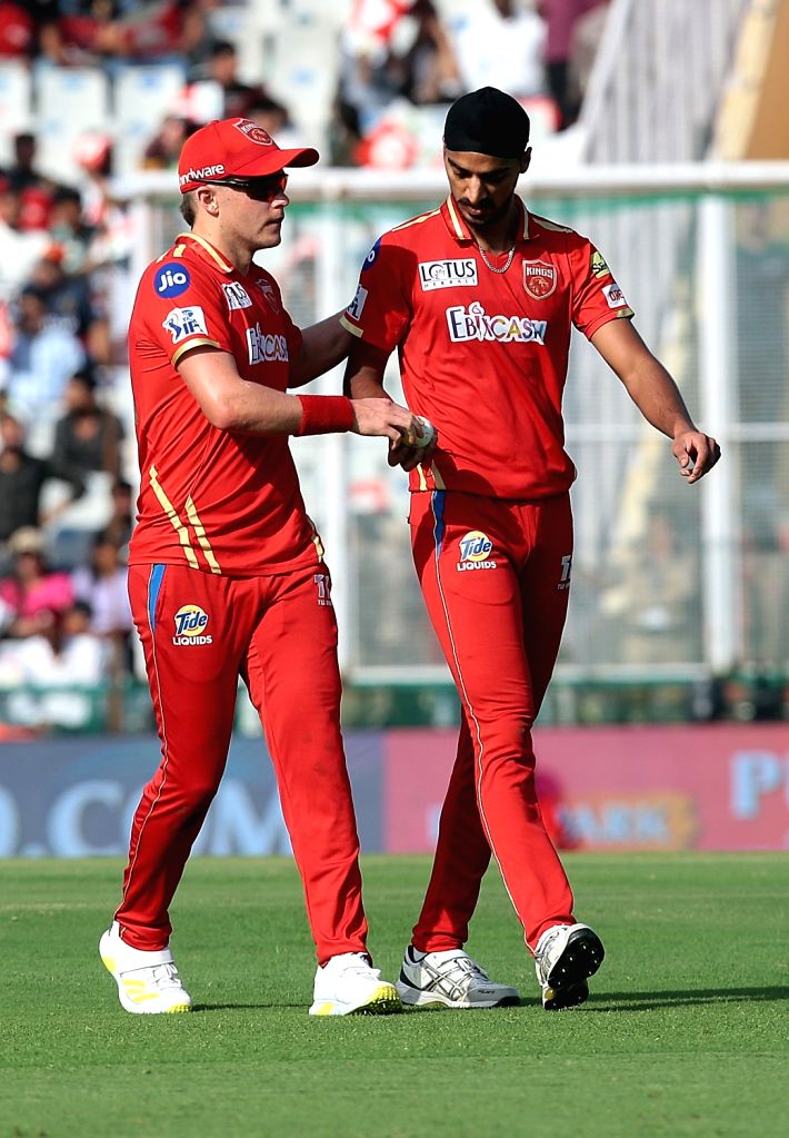 Mohali : PBKS captain Sam Curran with Arshdeep Singh