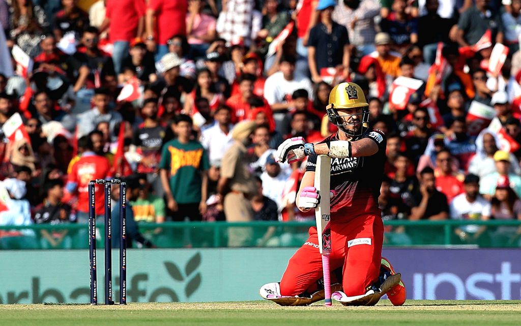 Mohali : RCB batsman Faf du Plessis during the IPL 2023 match