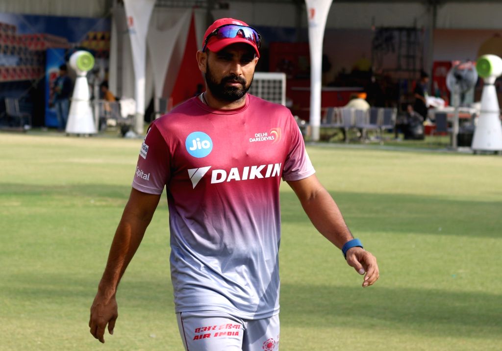 New Delhi: IPL 2017 - Delhi Daredevils - Practice Session - Shami