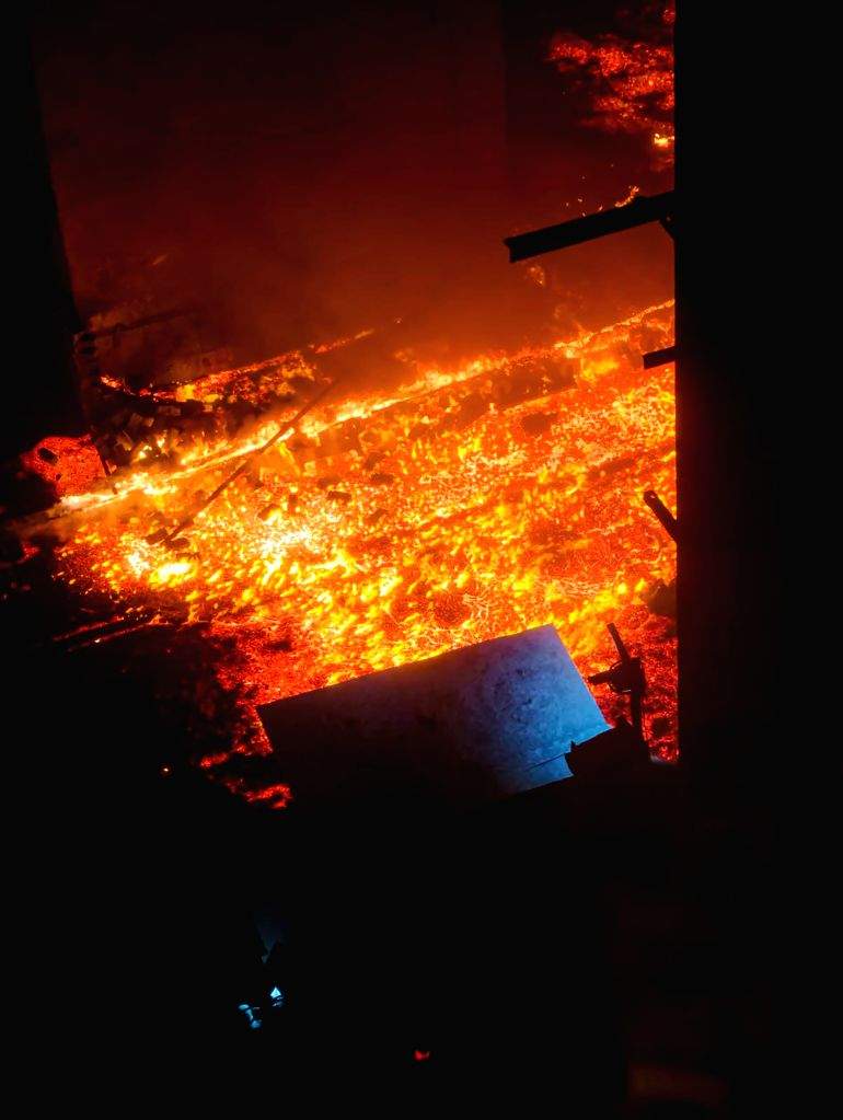 Molten Iron Spill at Vizag Steel Plant