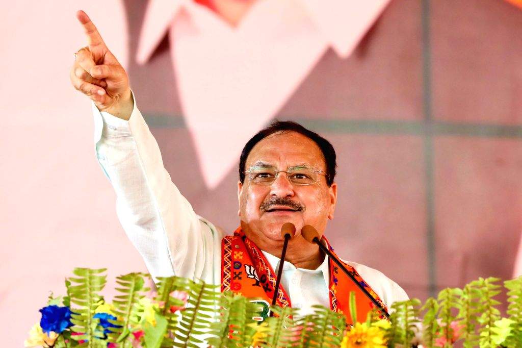 Motihari : BJP National President JP Nadda attends an election rally ...